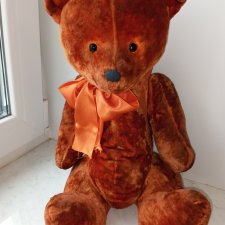 Винтажная кукла и игрушка детства - Мишка плюшевый СССР рыжий купить в ...
