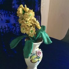 Желтый Шелковый левкой по старинной технологии , для декора антикварных ...