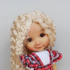 Кукла БЖД (BJD) - Парики 7-8" - Мерида, три цвета. Подходят Meadow dolls 28 см, Ruby Red Siblies ...
