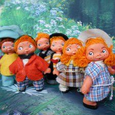 Винтажная кукла и игрушка детства - Кукла Незнайка малыши немецкая ...