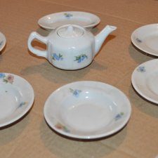 Винтажная кукла и игрушка детства - Сервиз кукольный - Фарфор Дулево ...