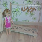 Кукольная мебель - Стойка - вешалка для кукольной одежды купить в ...