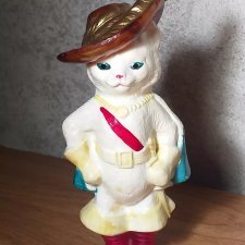 Винтажная кукла и игрушка детства - целлулоидная игрушка кот в сапогах ...