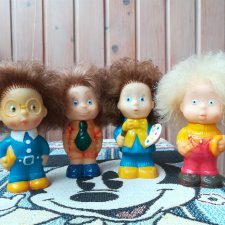 Игрушки резиновые СССР из серии Незнайка!!! Лотом! / Винтажные куклы и ...