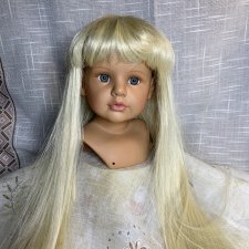Инструменты и заготовки для кукол - Длинный парик на большую куклу ...