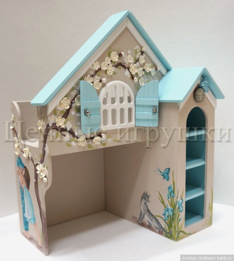 Кровать-домик для самостоятельной сборки. / Кукольная мебель / Шопик ...